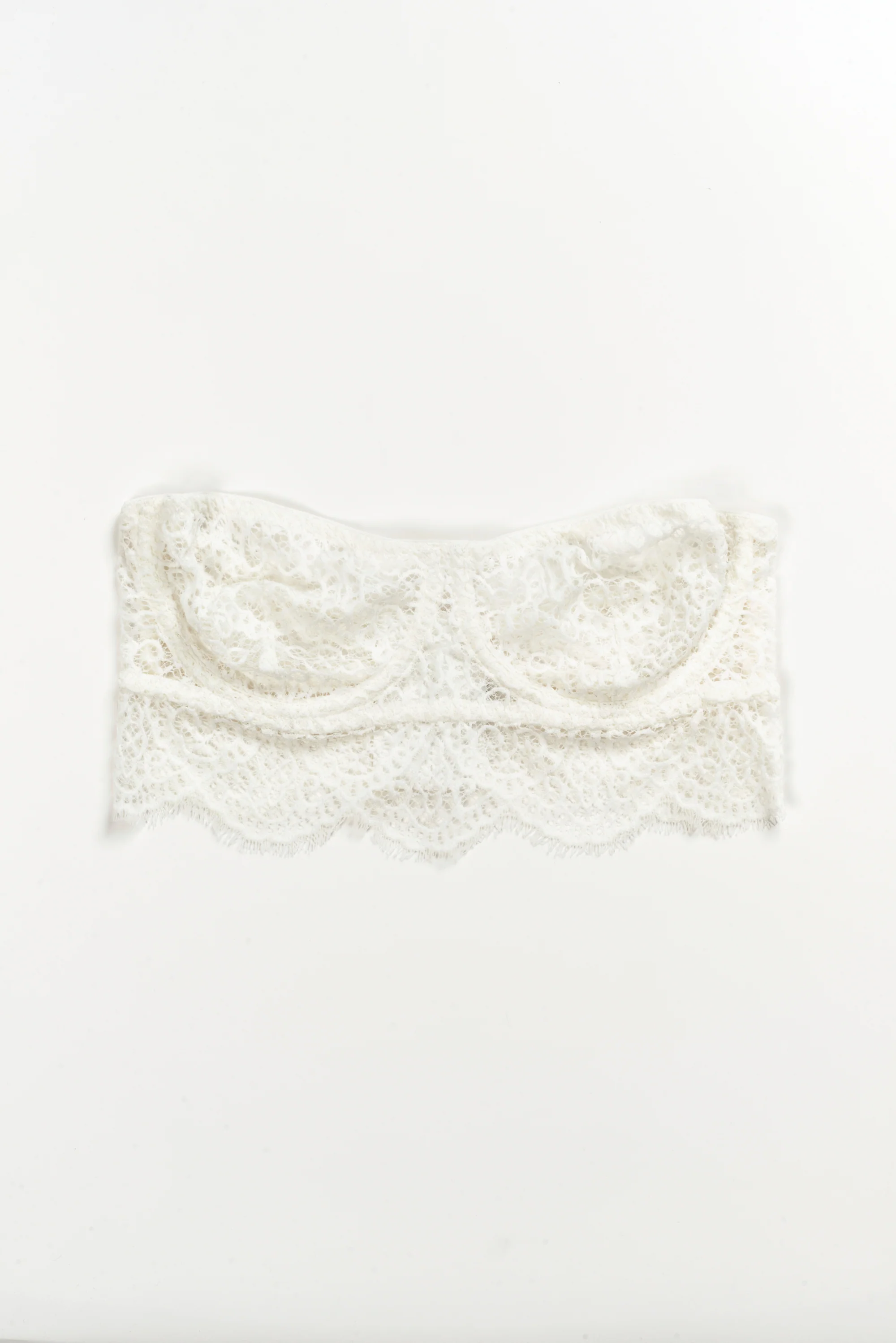 strapless ivory bra